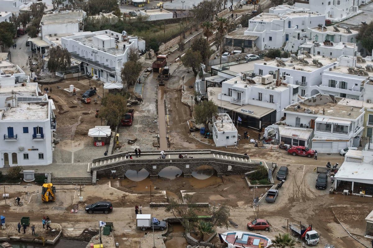 Severe storms batter Greek islands for a second day,…
