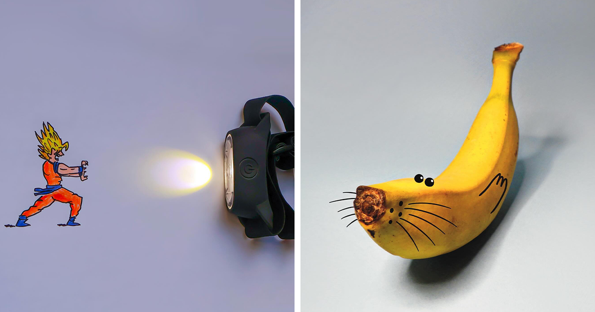 36 Playful Illustrations That Combine Everyday Objects…