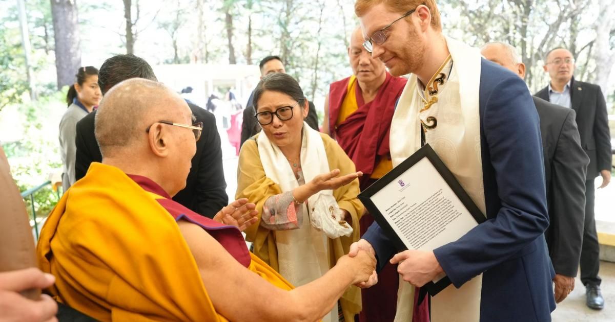 Scottish Greens MSP Ross Greer meets the Dalai Lama