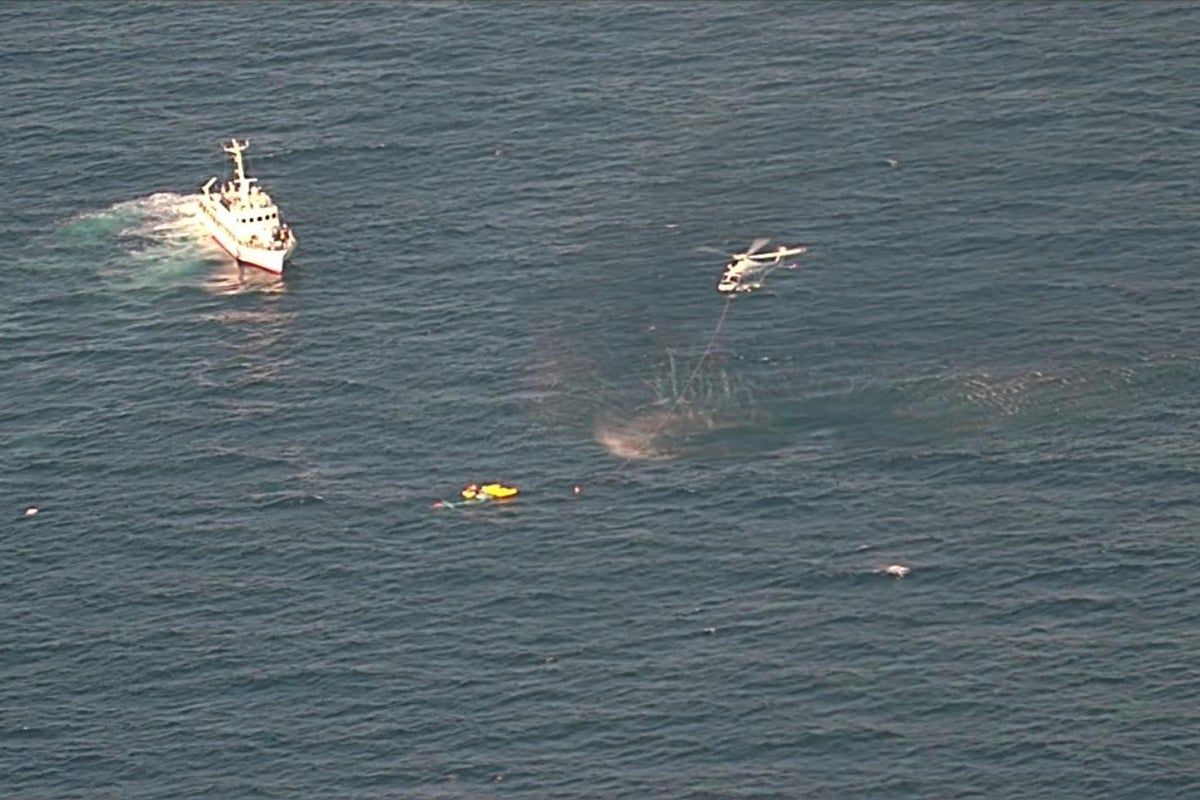 Three dead as ambulance helicopter crashes into sea in…
