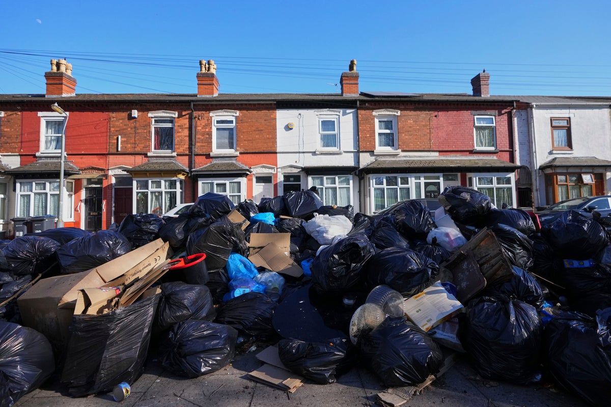 Garbage piles up on Birmingham's streets as a…