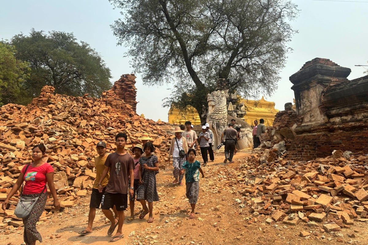 Myanmar hit by fresh earthquake during hundreds of…