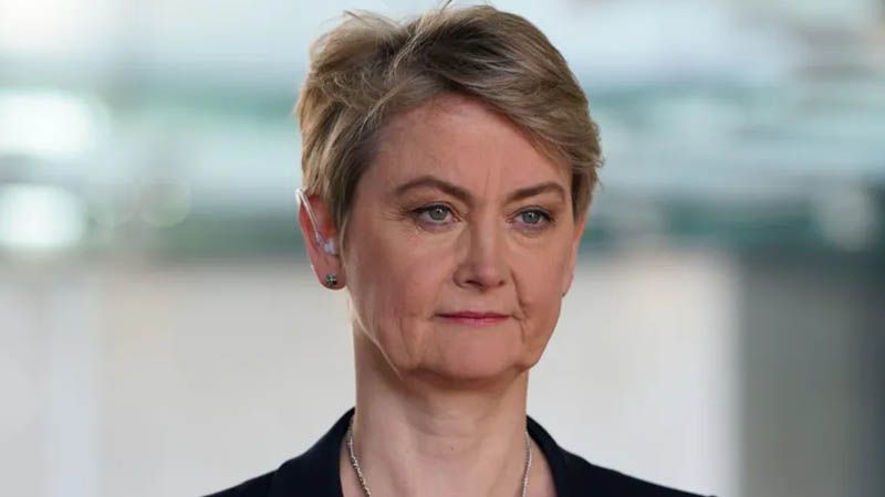 Yvette Cooper Under Fire After Police Force Bans White…