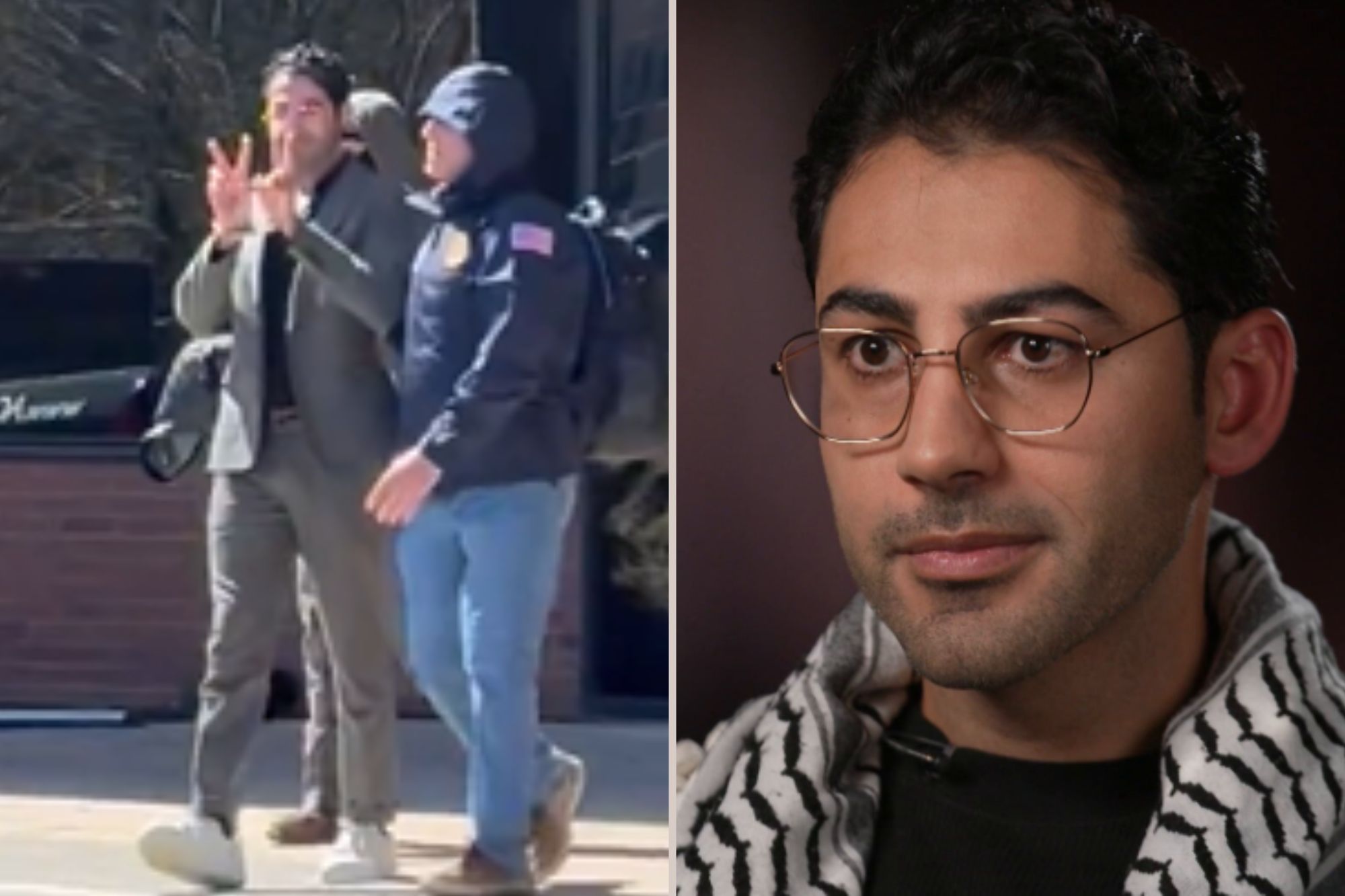 WATCH: Columbia Student Throws Up Peace Signs While…