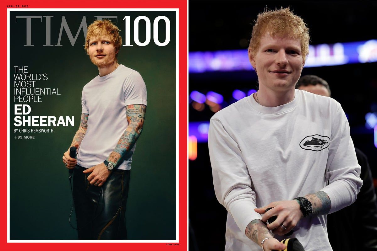 Ed Sheeran named as one of Time’s 100 Most Influential…