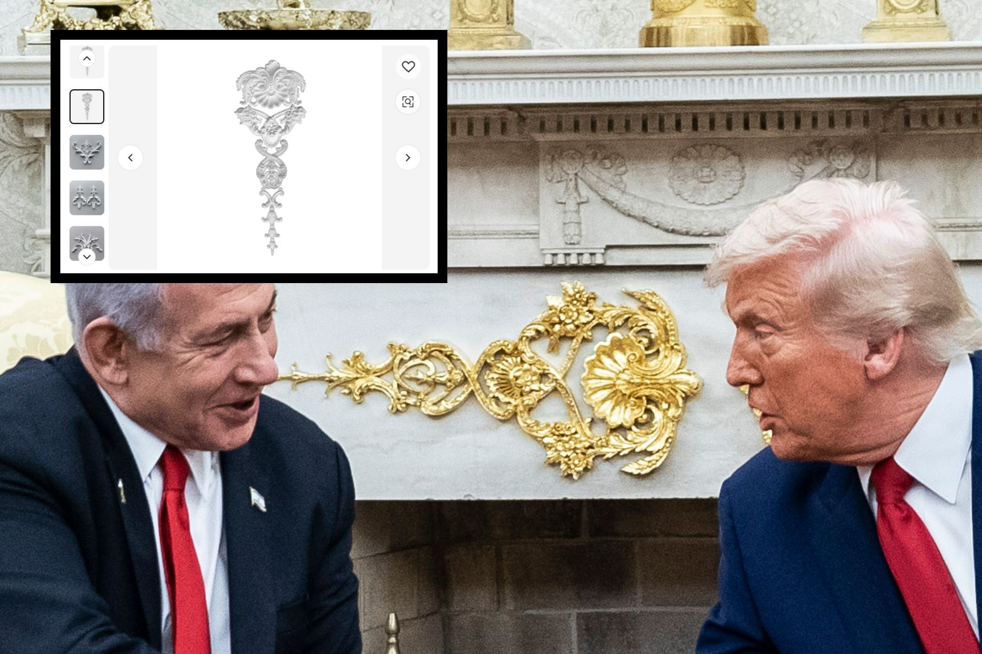 Cheap Copies of Oval Office's Gold Decor Are Selling…
