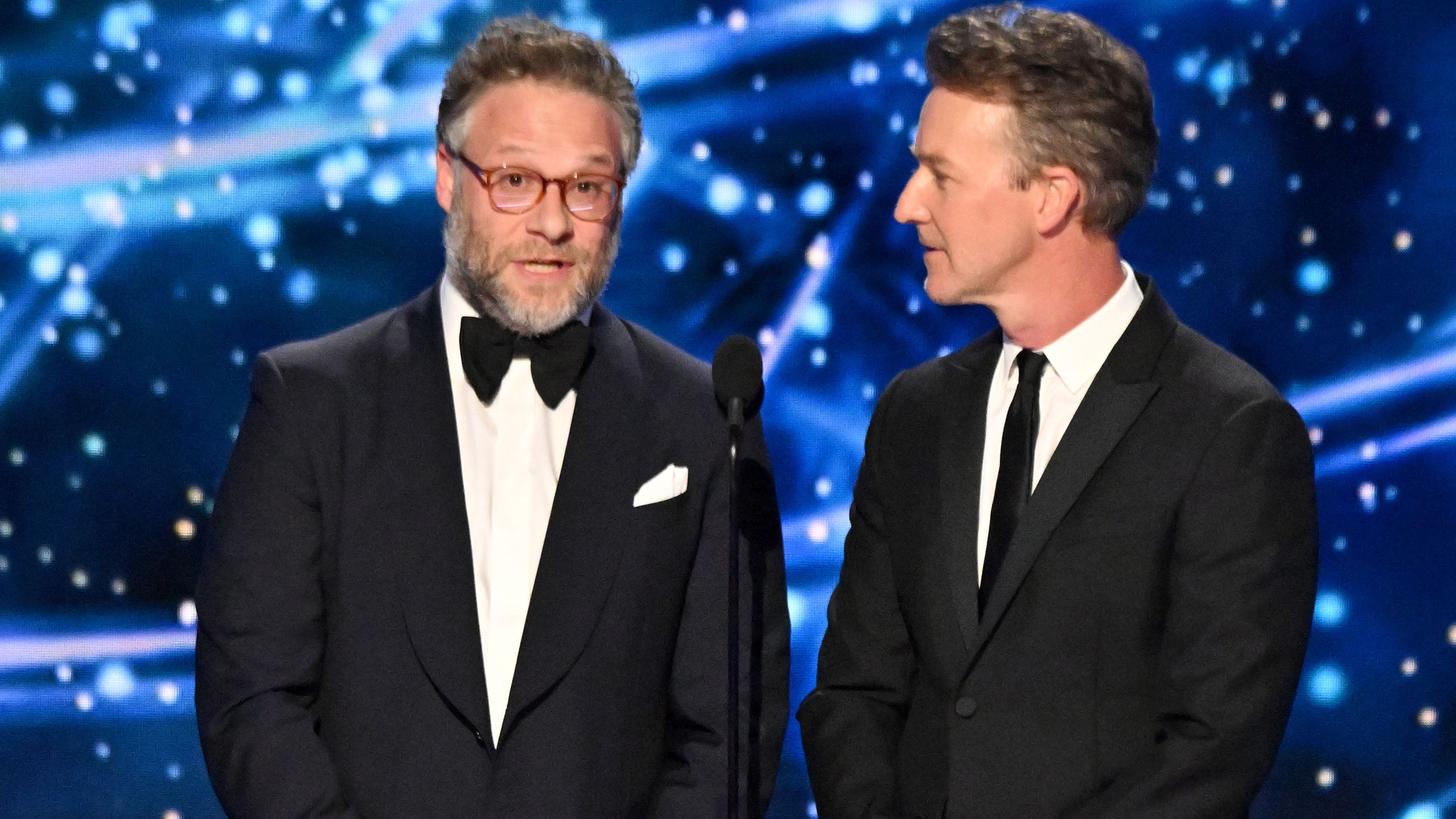 Seth Rogen goes rogue at science awards show to slam…