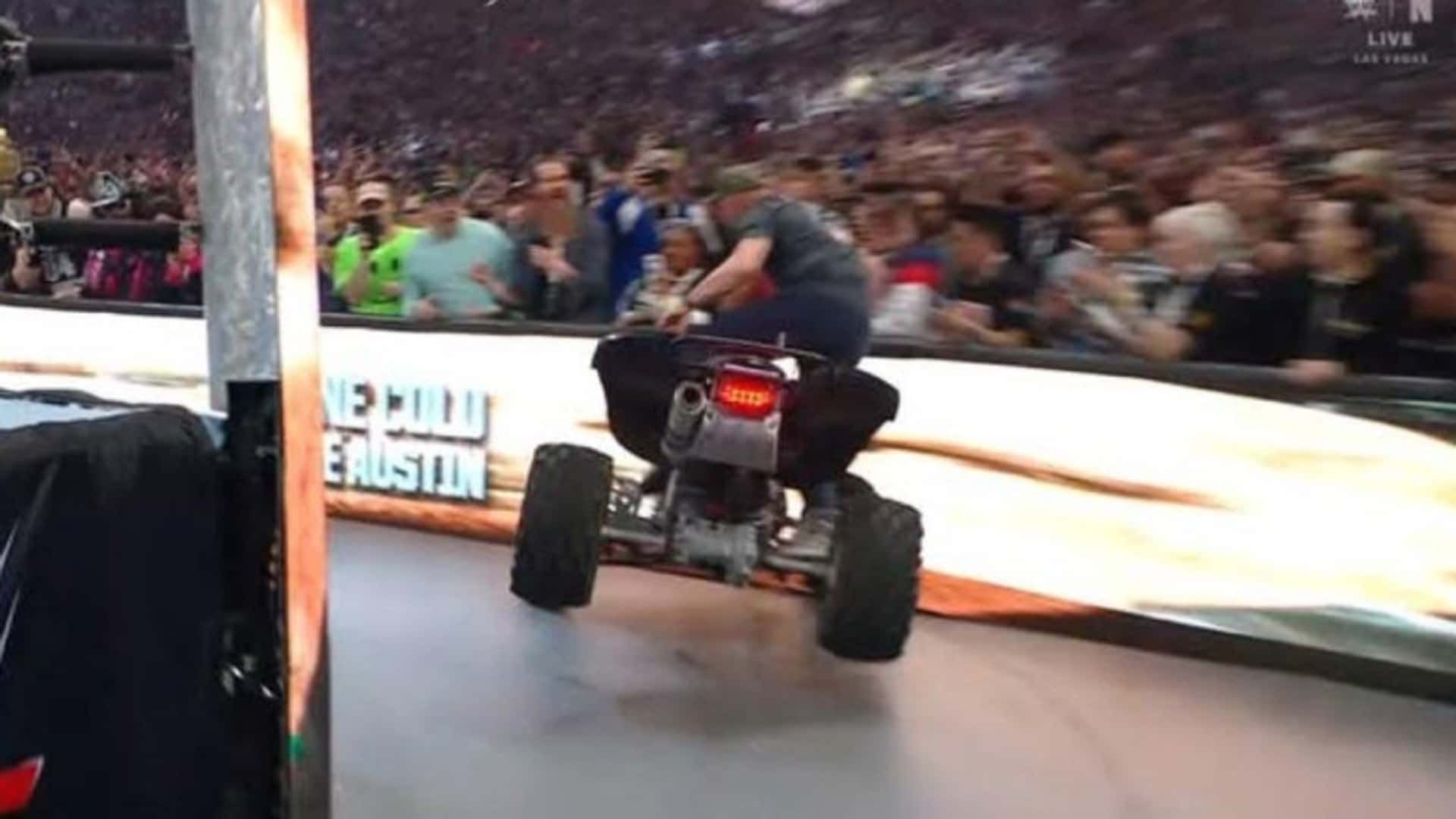 Watch Stone Cold Steve Austin Crash an ATV at…