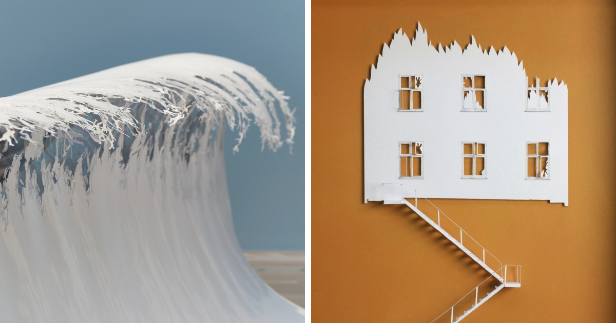 This Artist Turns A Simple Sheet Of Paper Into Tiny,…