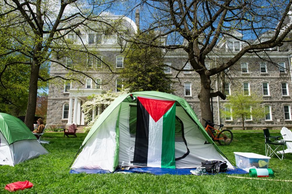 Police disband pro-Palestinian camp at Swarthmore…