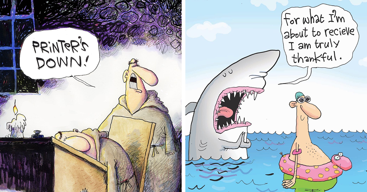 Artist Creates Funny One-Panel Comics Capturing The…