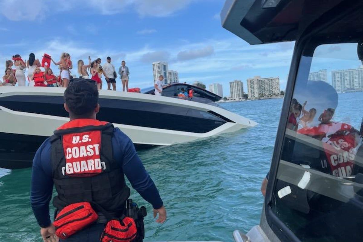 Miami boat party ends with $4.5m yacht sinking and 32…