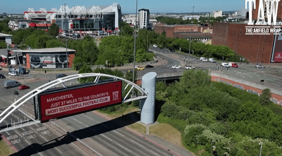 Liverpool fans troll Manchester United with huge…