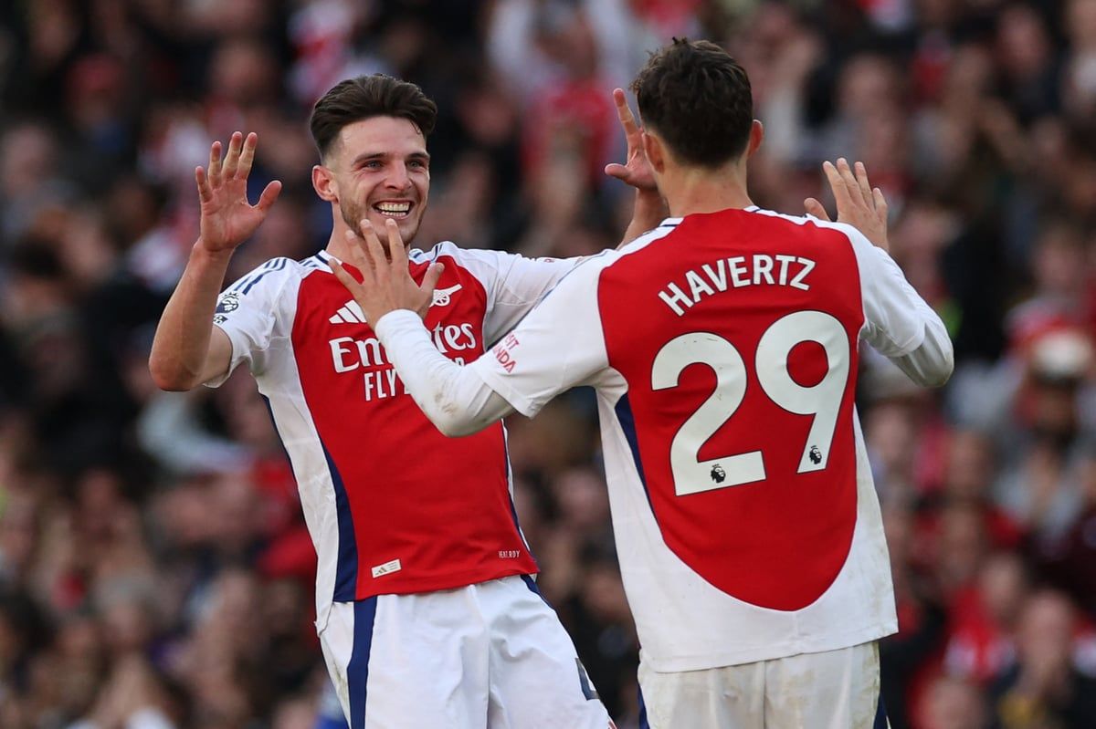 Arsenal: Kai Havertz and Declan Rice provide double…