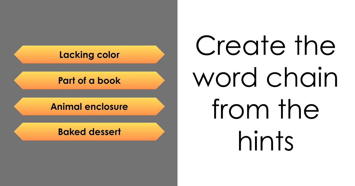 If You Know How To Spot Patterns, These 17 Word Chains…