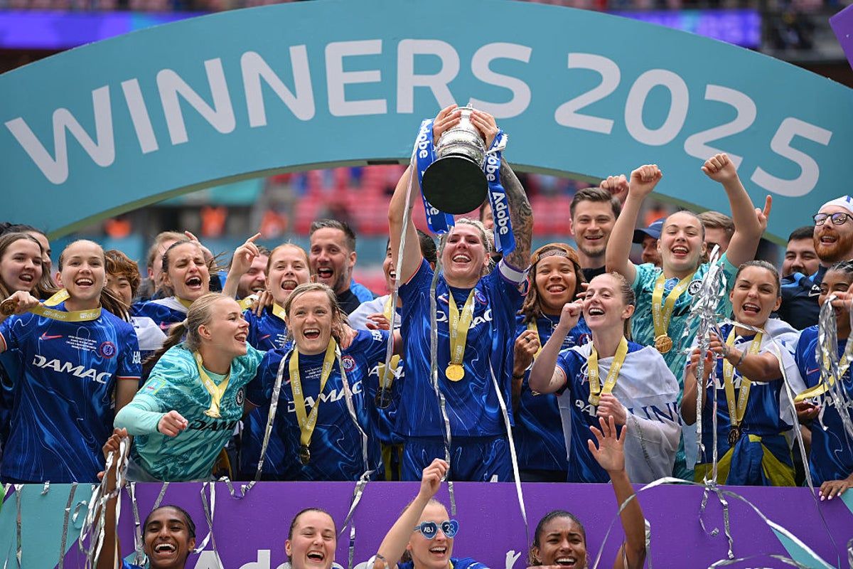 Chelsea win FA Cup to complete treble as Man United’s…