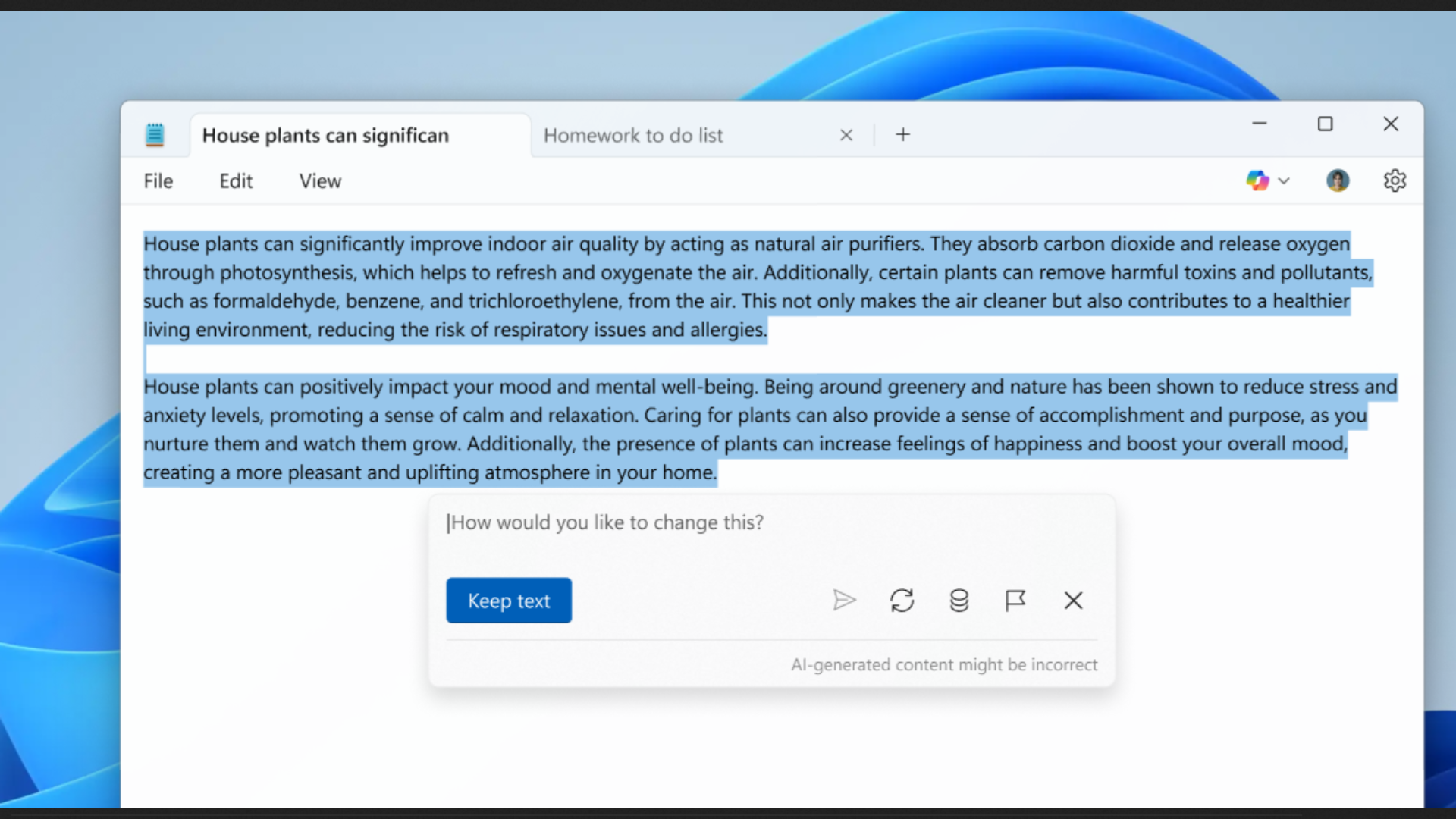 Microsoft Notepad gets an AI makeover