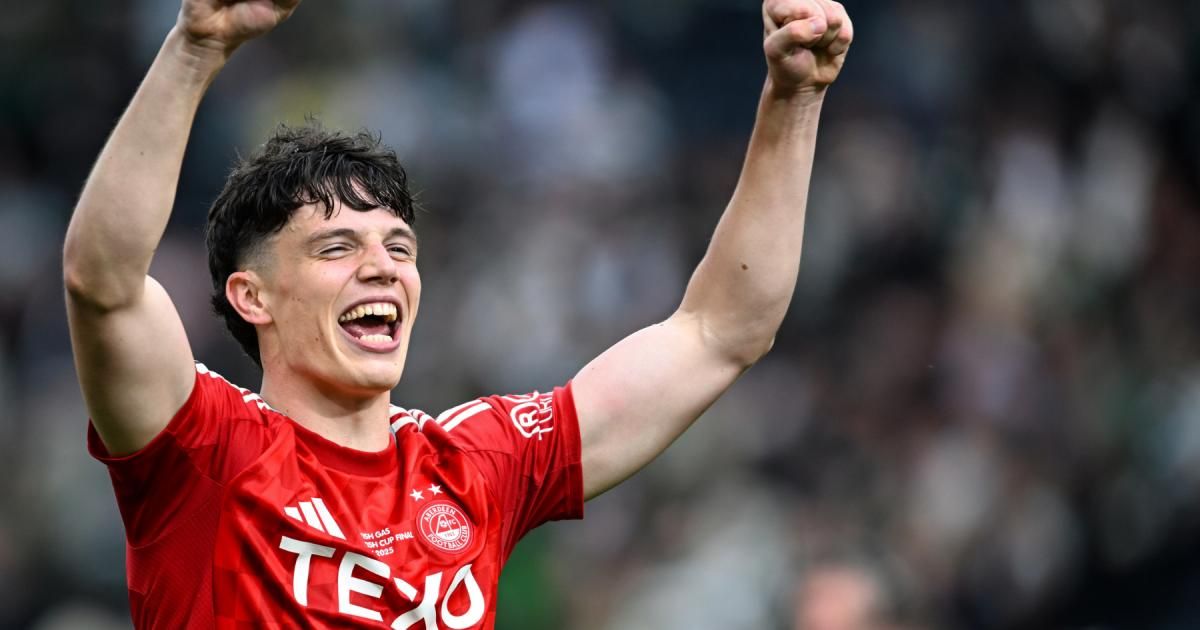 Aberdeen fan and academy graduate Jack Milne looks…