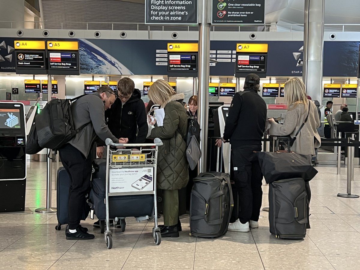 Holidaymakers evacuated from Heathrow Terminal 3 after…