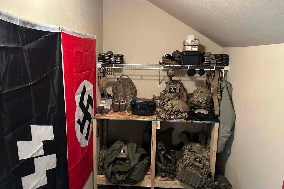 2 arrested with arsenal and Nazi paraphernalia after…
