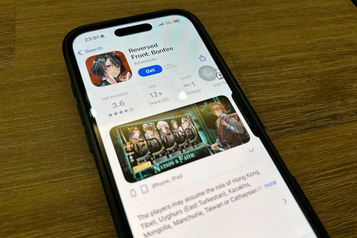 Hong Kong police accuse a mobile game app of promoting…