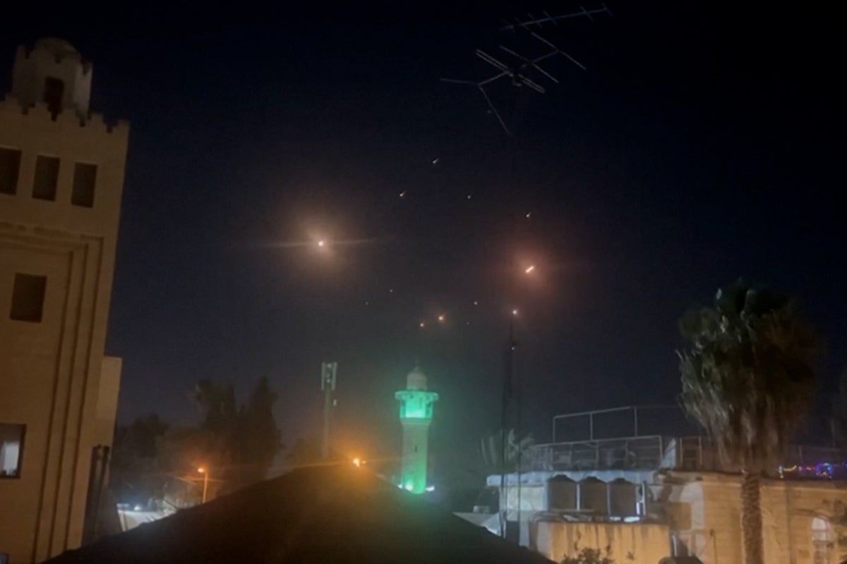 Watch: Iran launches fresh missile barrage towards…