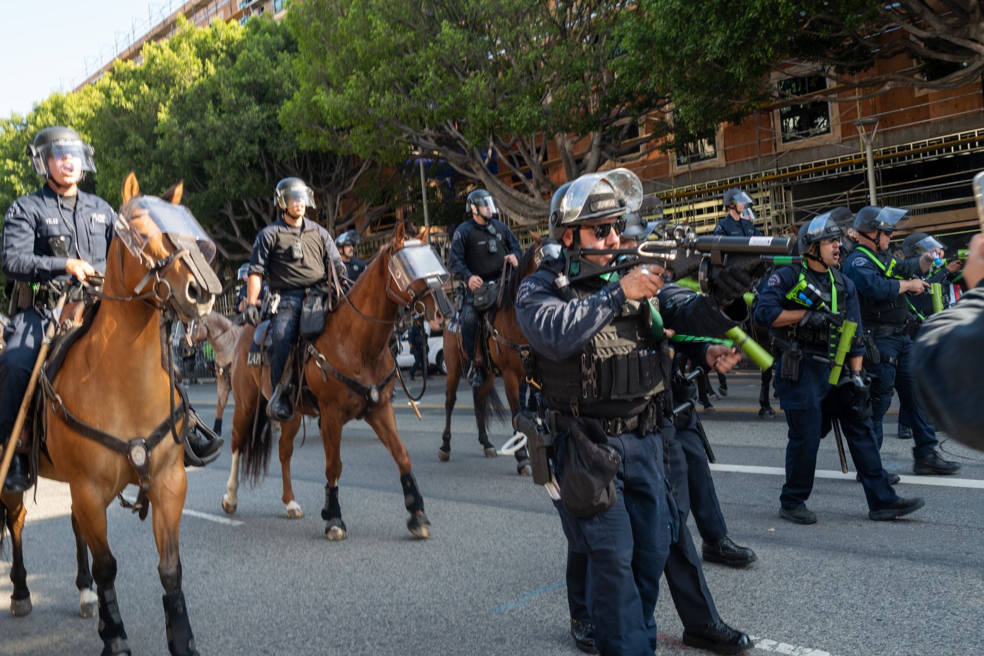 LAPD Caught in the 'Crossfire' After Being Hit by…