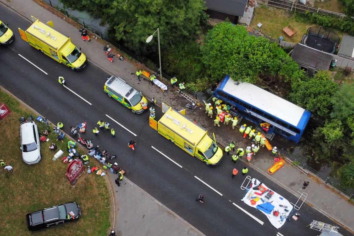 Eastleigh bus crash live: 17 injured as double-decker…