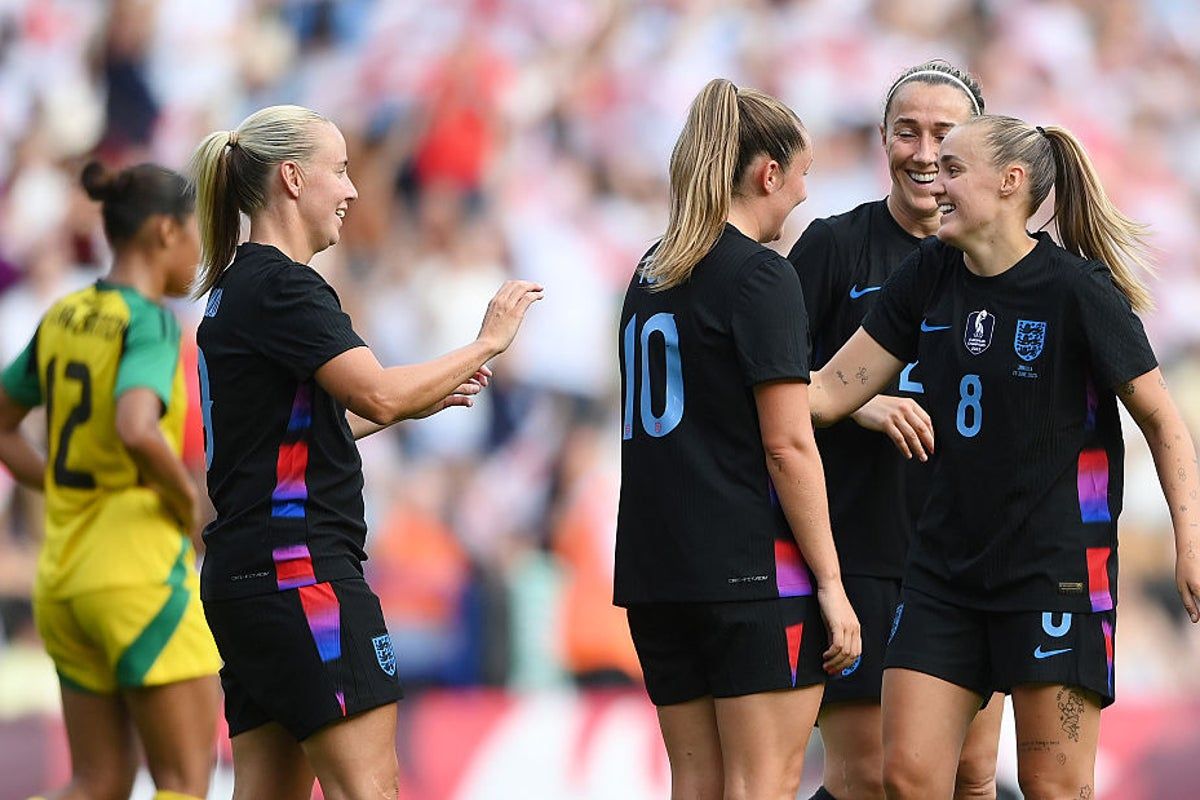 England v Jamaica live: Result from Euro 2025 send-off…