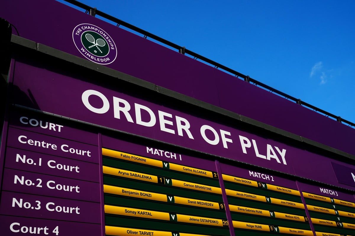 Wimbledon Order of Play today: Day 3 schedule, live…