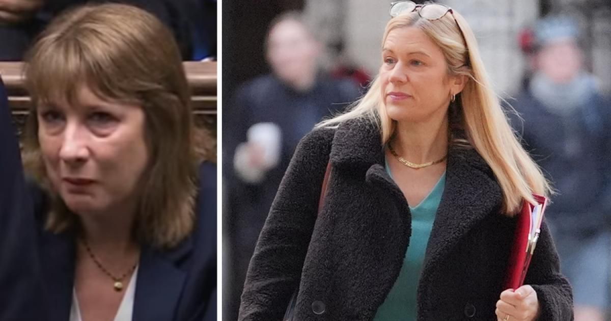 Rachel Reeves's sister holds her hand after Chancellor…