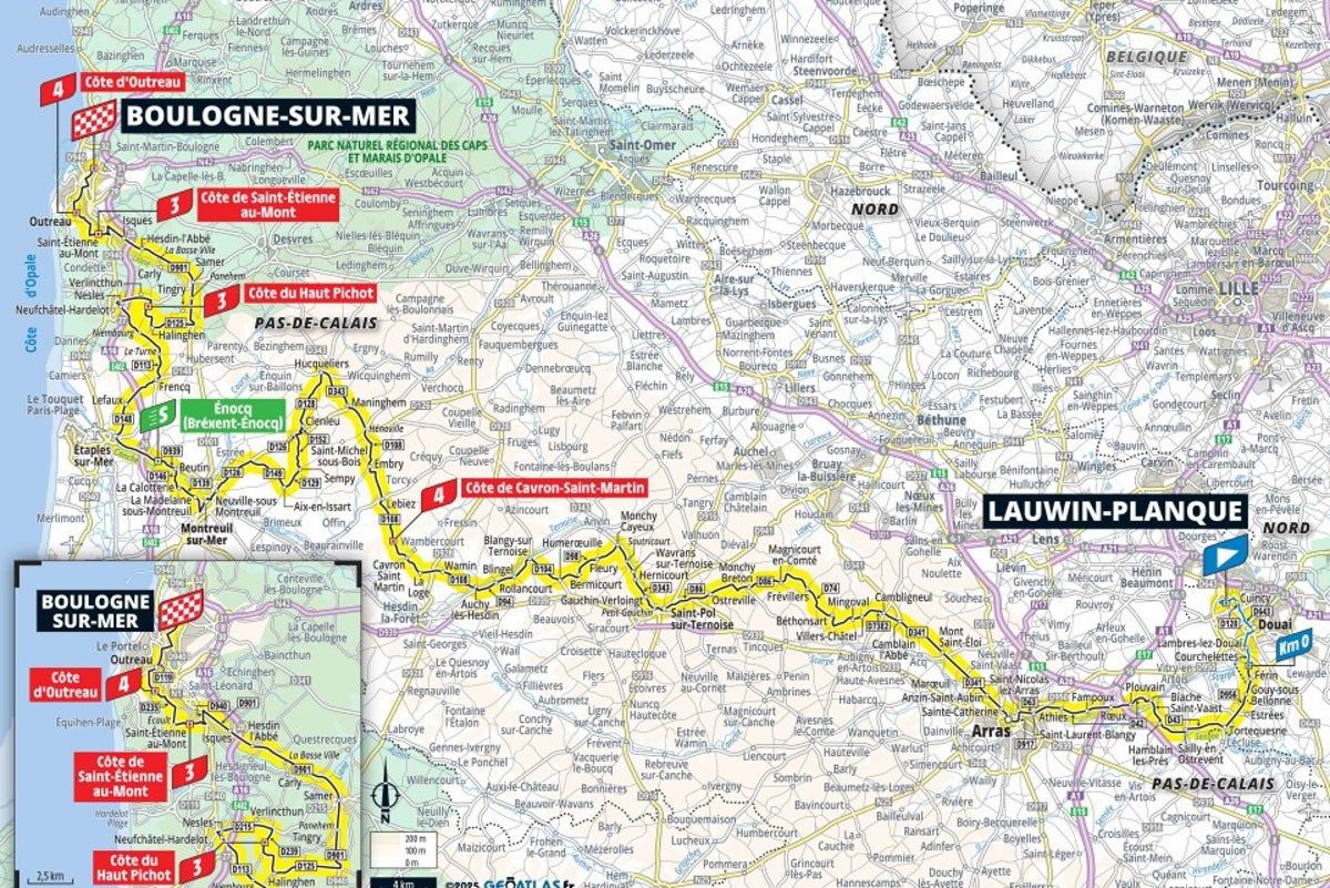 Tour de France stage 2 preview: Map and profile of…
