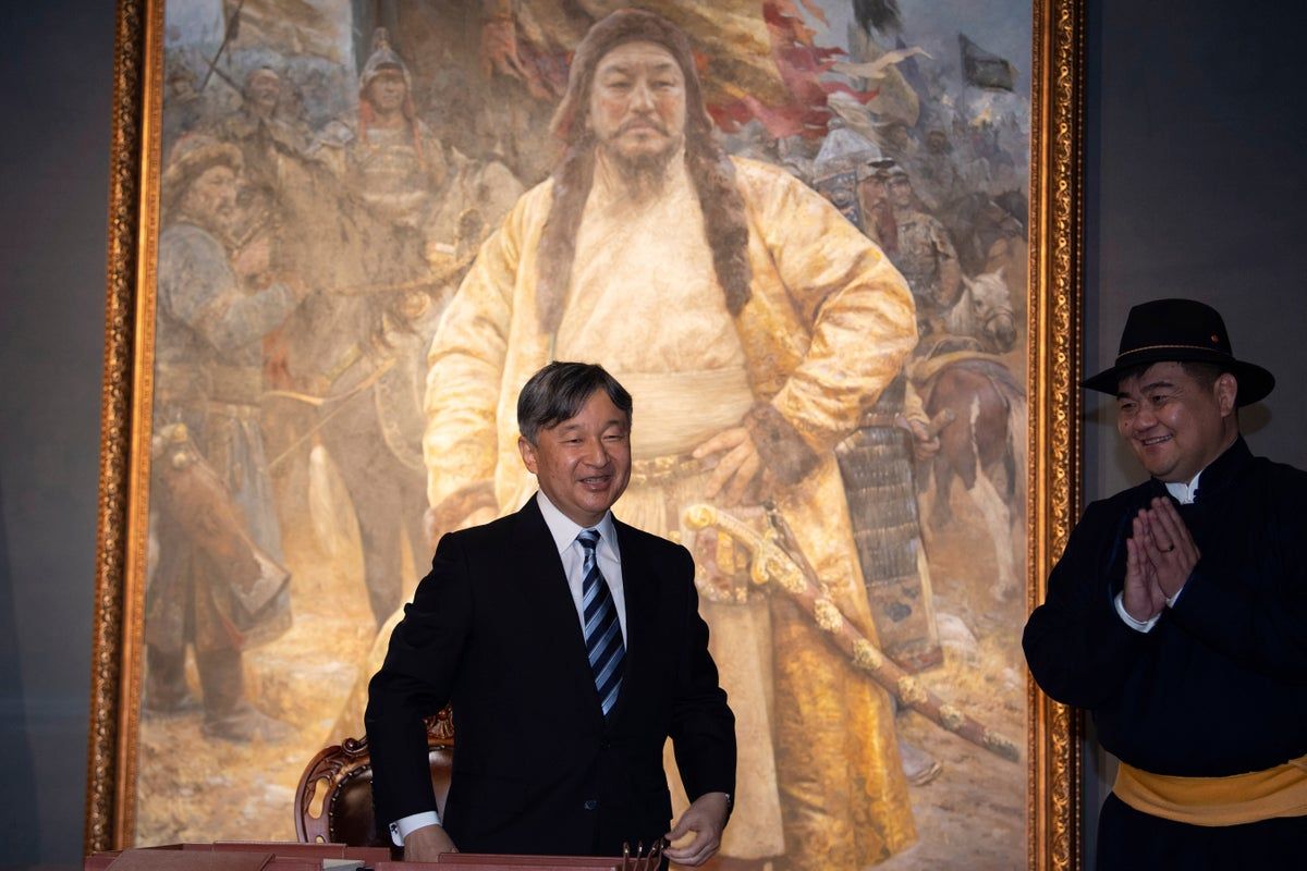 Japanese Emperor Naruhito meets Mongolian president to…