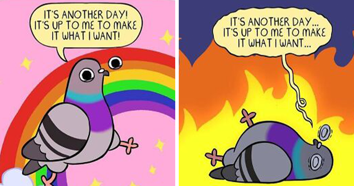 Artist Illustrates What It’s Like To Live With Anxiety…