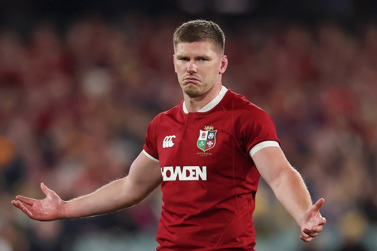 Owen Farrell makes first appearance on Lions tour as…