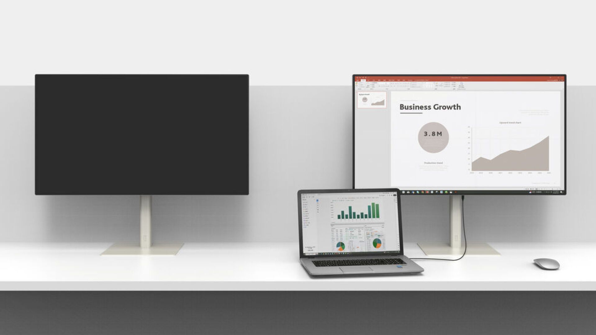 This gorgeous minimalist computer monitor is powered…