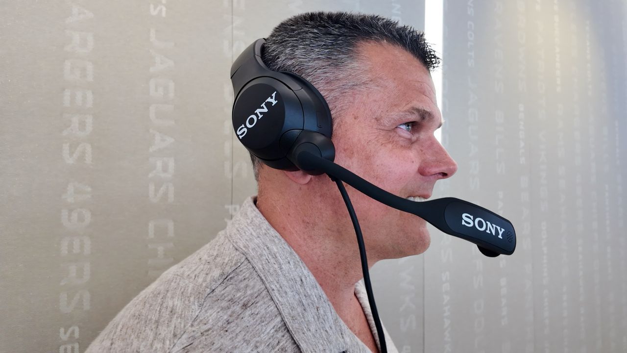 I wore the new Sony NFL Coach's Headset that all 32…