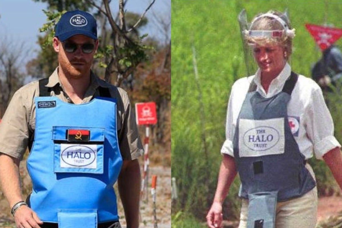 Prince Harry recreates Diana’s famous landmine walk 28…