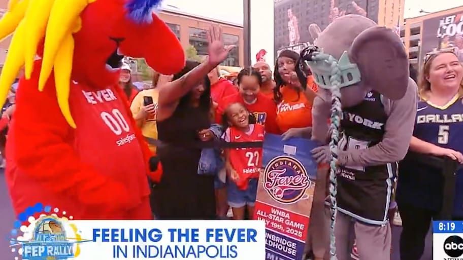 Sports Illustrated - Caitlin Clark, WNBA Mascots Help…