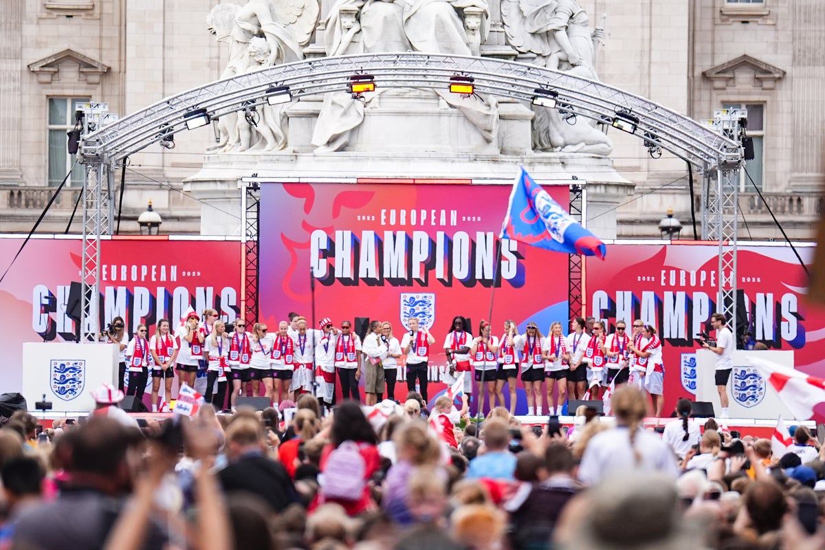 Watch: England victory parade highlights as thousands…
