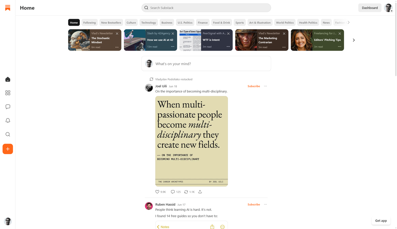 Substack review 2025