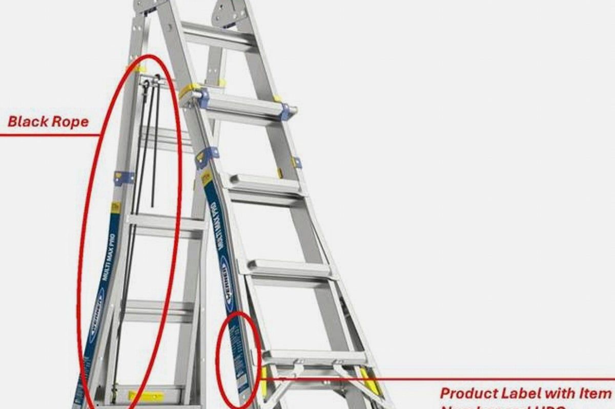 Werner recalls more than 100,000 ladders due to…