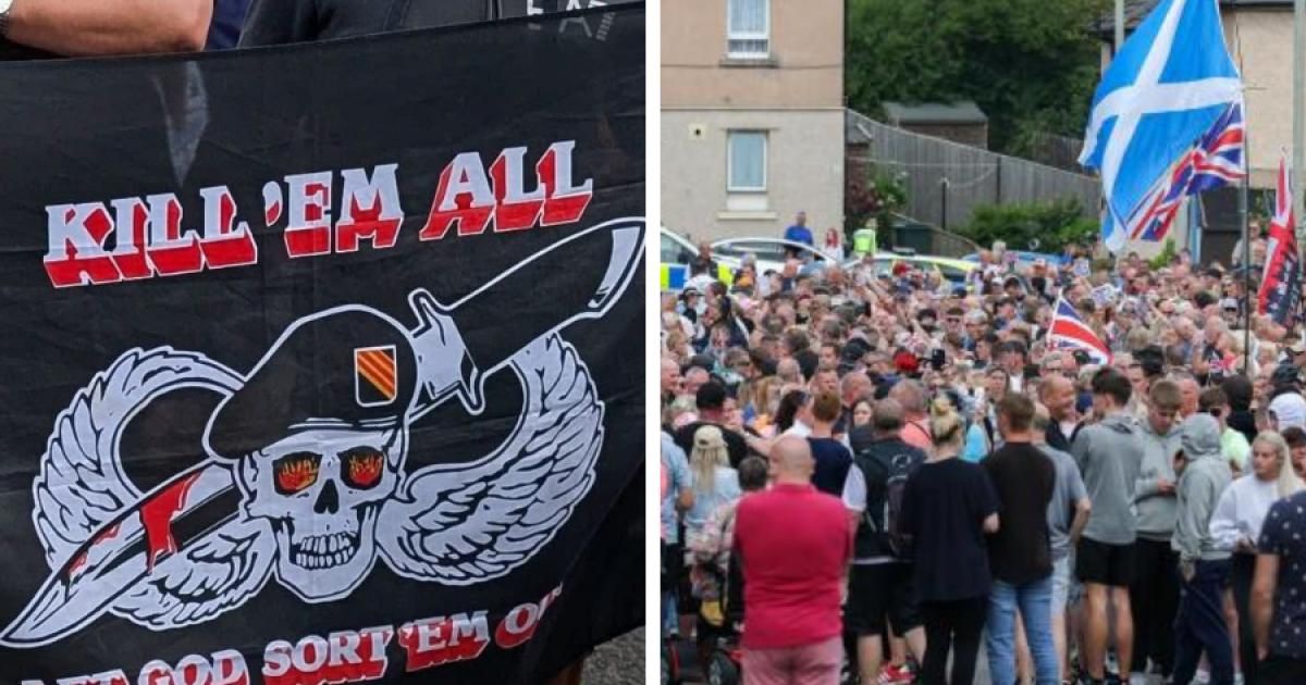 Police probe ‘kill 'em all’ banner outside Scottish…