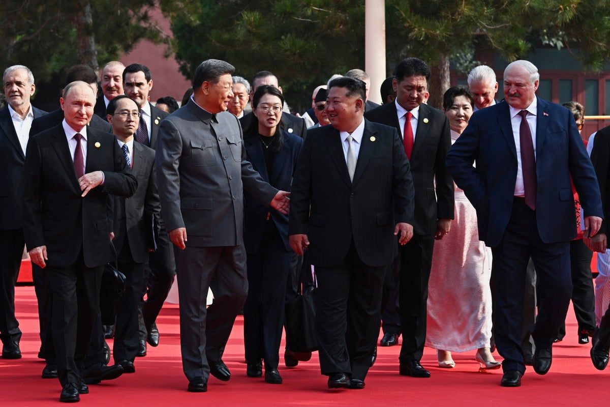 A look at the world leaders joining China's military…