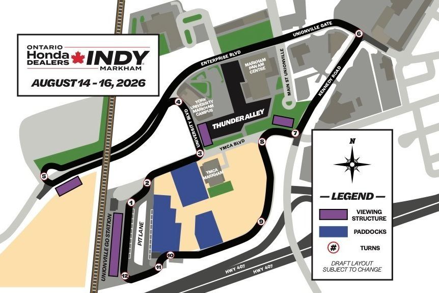 IndyCar moves street race from Toronto to Markham for…