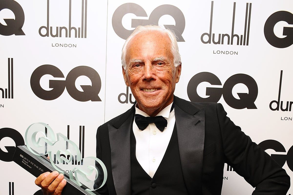 Fashion designer of the rich and famous Giorgio Armani…