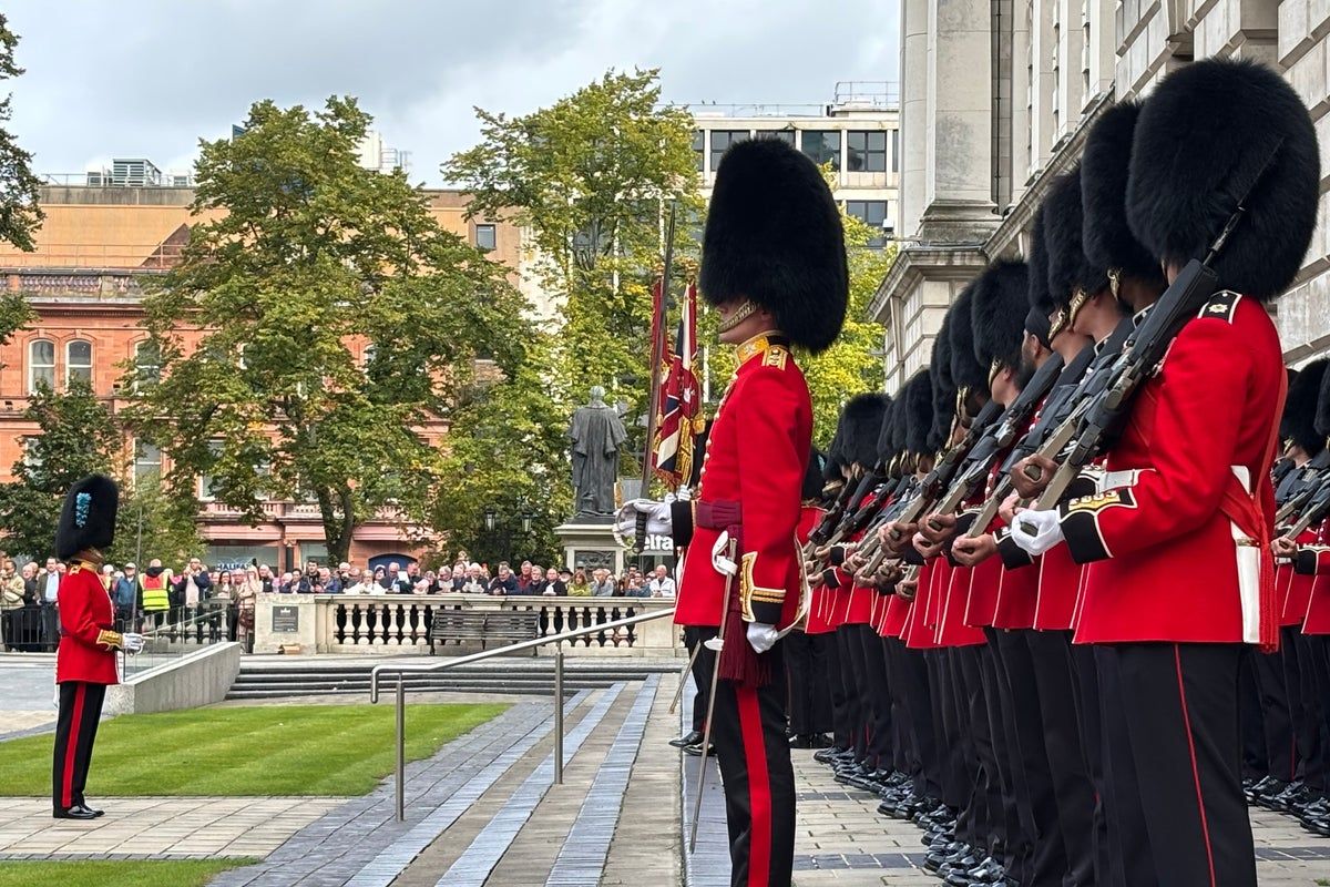 Irish Guards express pride during visit to N Ireland…