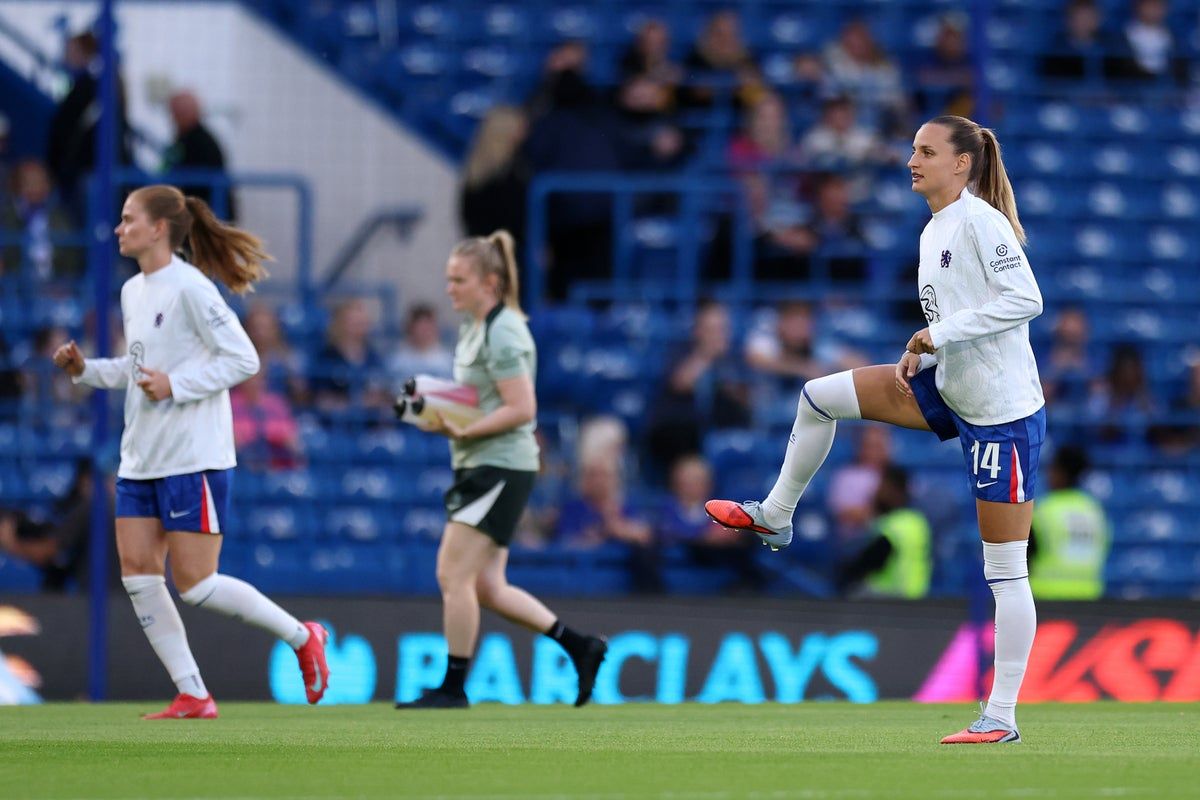 Chelsea train in ‘blood-stained shorts’ to challenge…