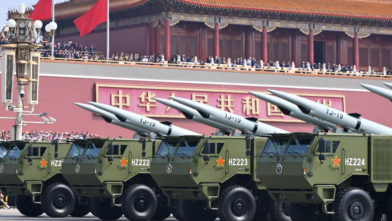 China shows off advanced hypersonic missiles, ICBMs…