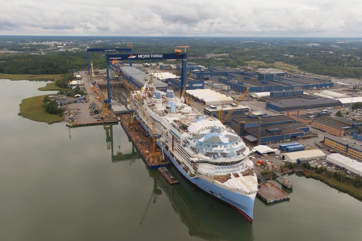 Royal Caribbean floats out its next mega cruise ship…